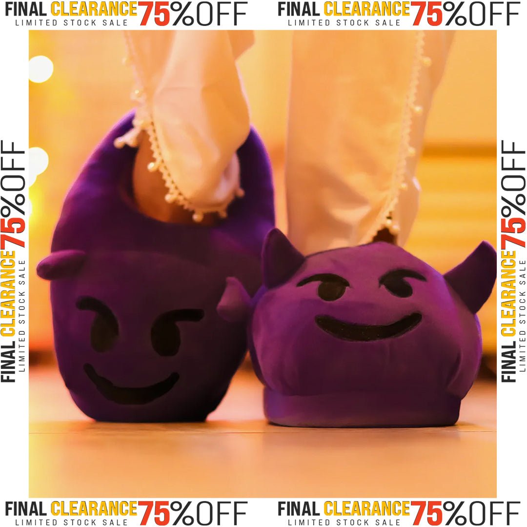 Devil Emoji Slippers: Unleash the Heat with Fiery Comfort – Marsa official
